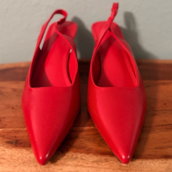 Shoes | Red Slingback Heels | Poshmark